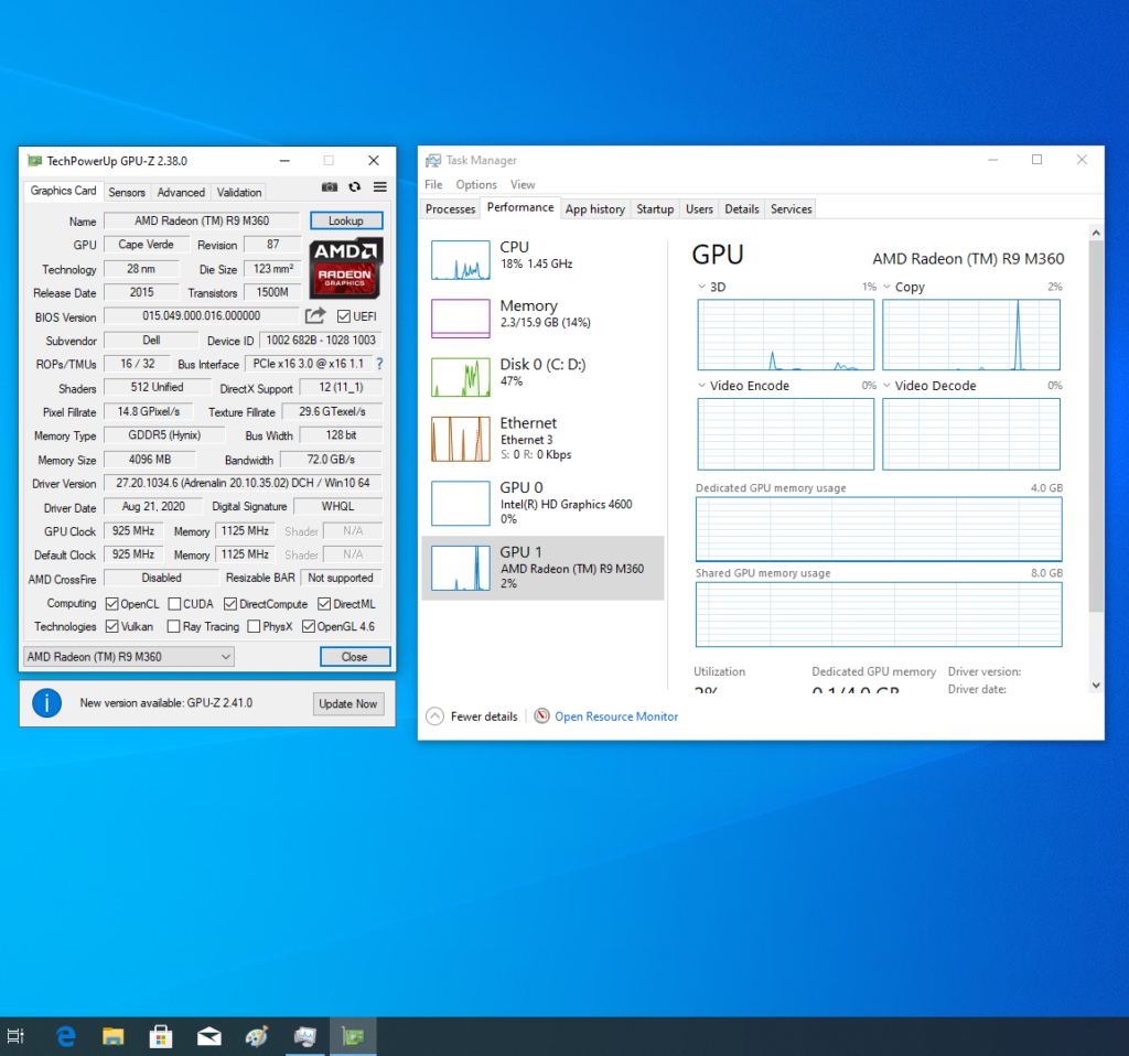 کارت گرافیک مینی کیس AMD R9 m360 4GB GDDR5